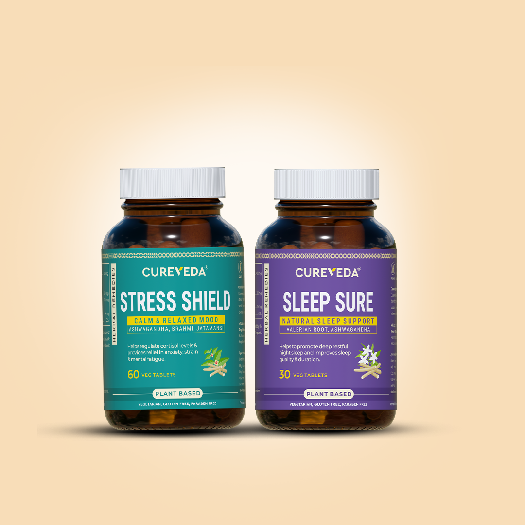 Cureveda's Stress Shield & Sleep Sure
