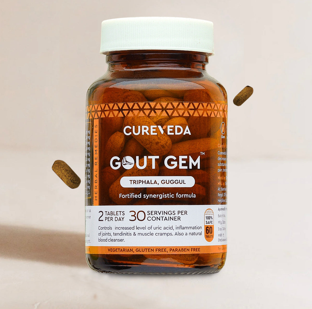 Buy Cureveda Gout Gem Supplement | Organic Tendinitis, Muscle Cramps ...