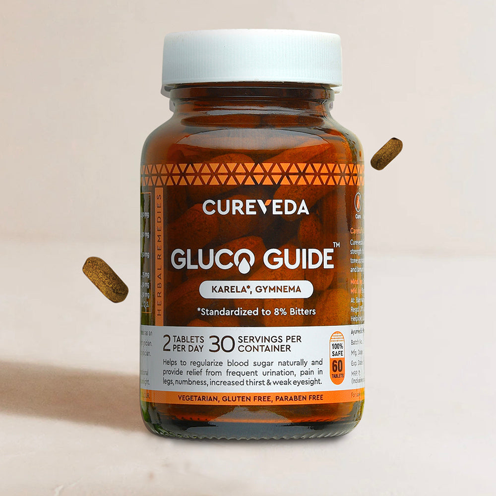 Buy Cureveda Herbal Gluco Guide | Diabetes Tablets Online