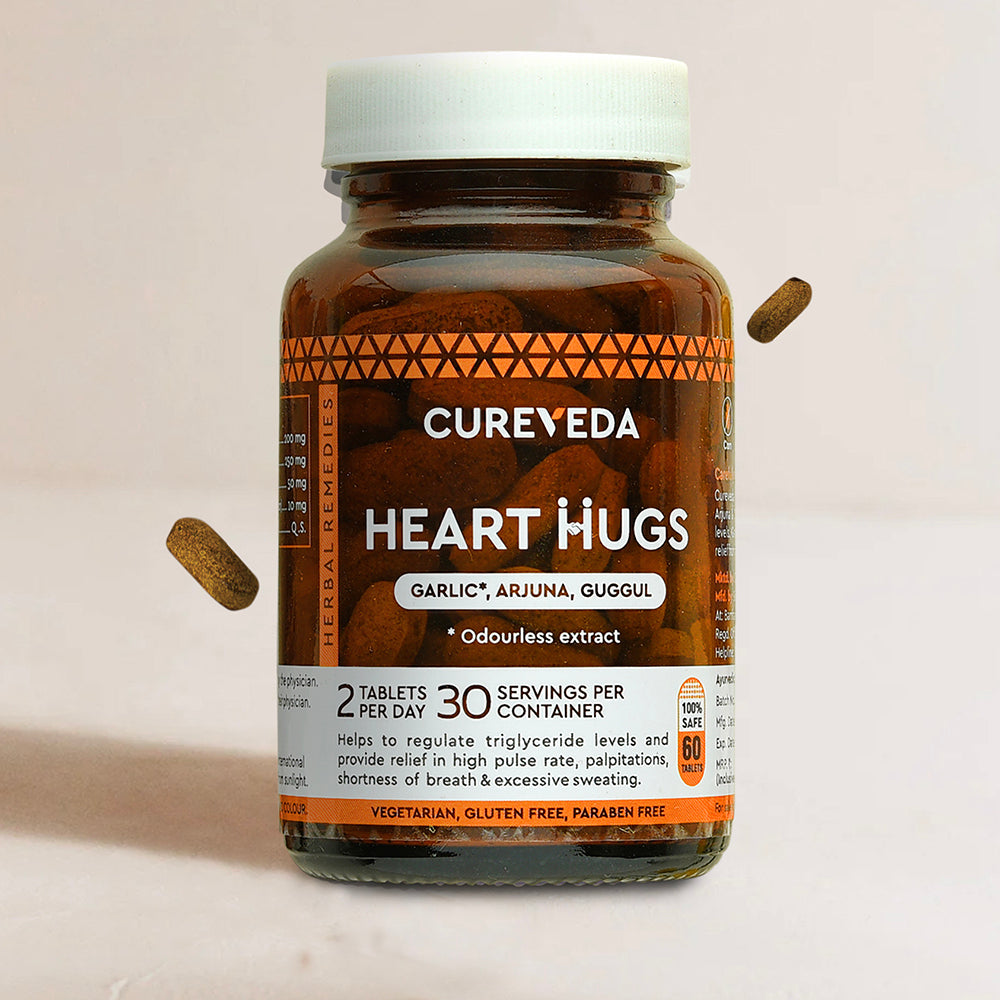 Buy Cureveda Heart Hugs - Herbal Tablets for Heart Health Support
