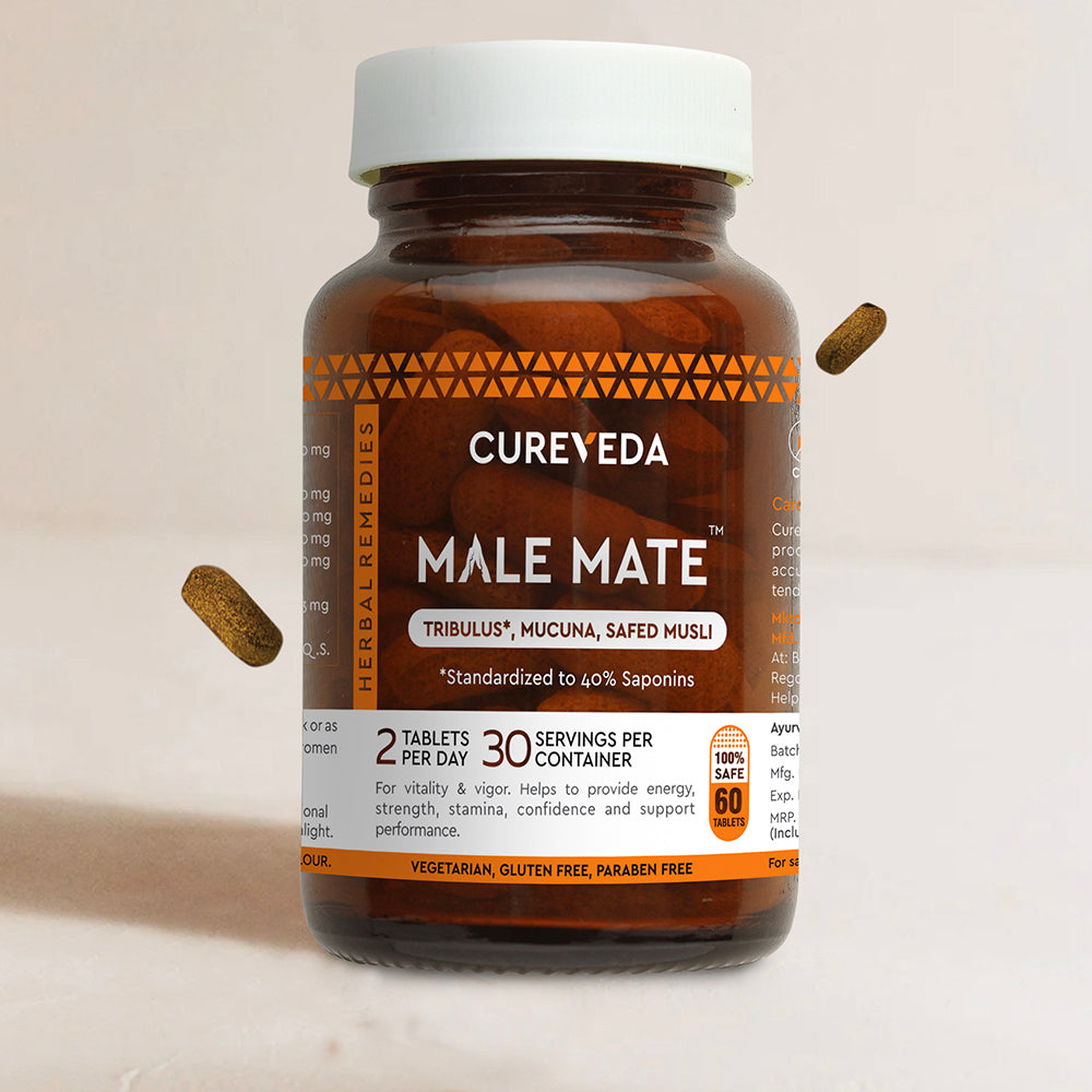 Buy Cureveda Male Mate - Testo Booster & Sex Drive Support for Men