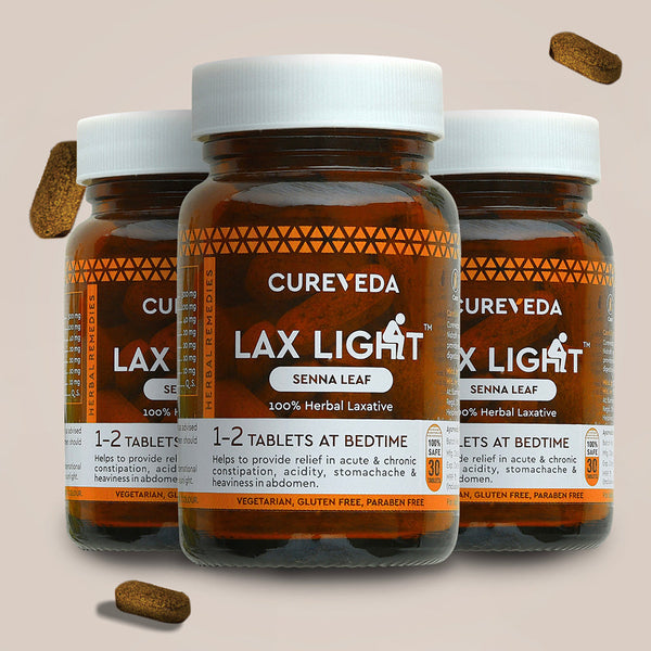 Buy Cureveda Lax Light Supplements | Organic Acidity Relief Medicine