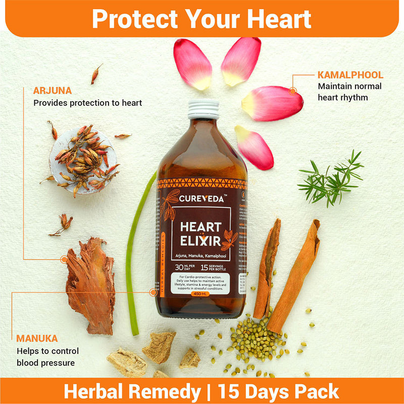 Buy Cureveda Heart Elixir Supplement | Heart Health Medicine