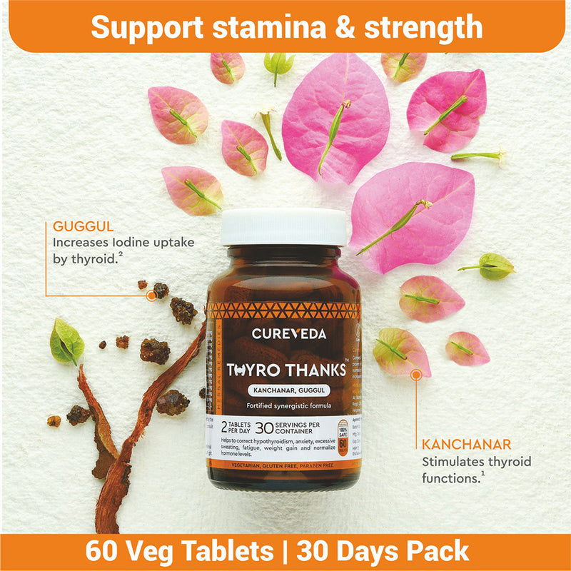 Buy Cureveda Thyro Thanks Supplements | Organic Thyroid Herbal Medicine