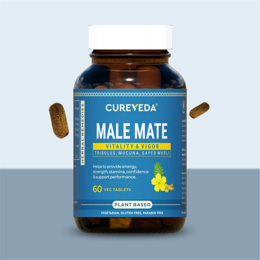 Buy Cureveda Male Mate - Testo Booster & Sex Drive Support for Men