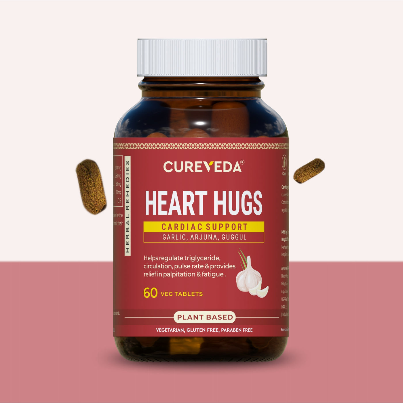 Buy Cureveda Heart Hugs - Herbal Tablets for Heart Health Support