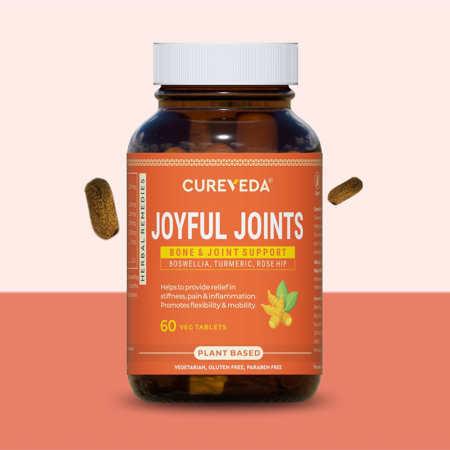 Buy Cureveda Joyful Joints - Tablets for Joint Pain & Bone Health