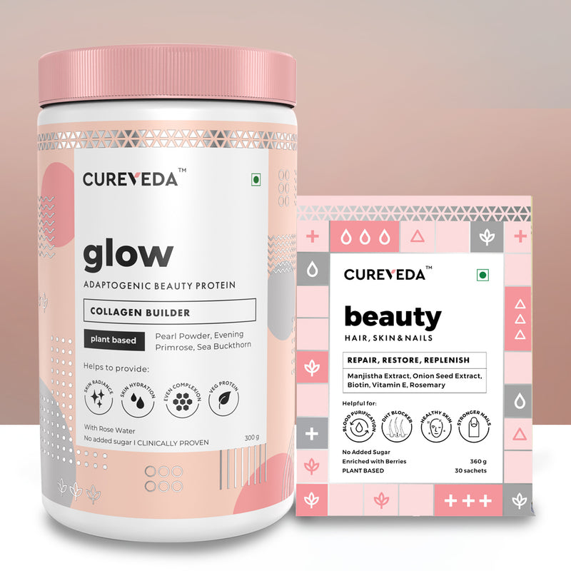 Buy Cureveda Glow & Beauty - Herbal Skin Care Combo Pack Online