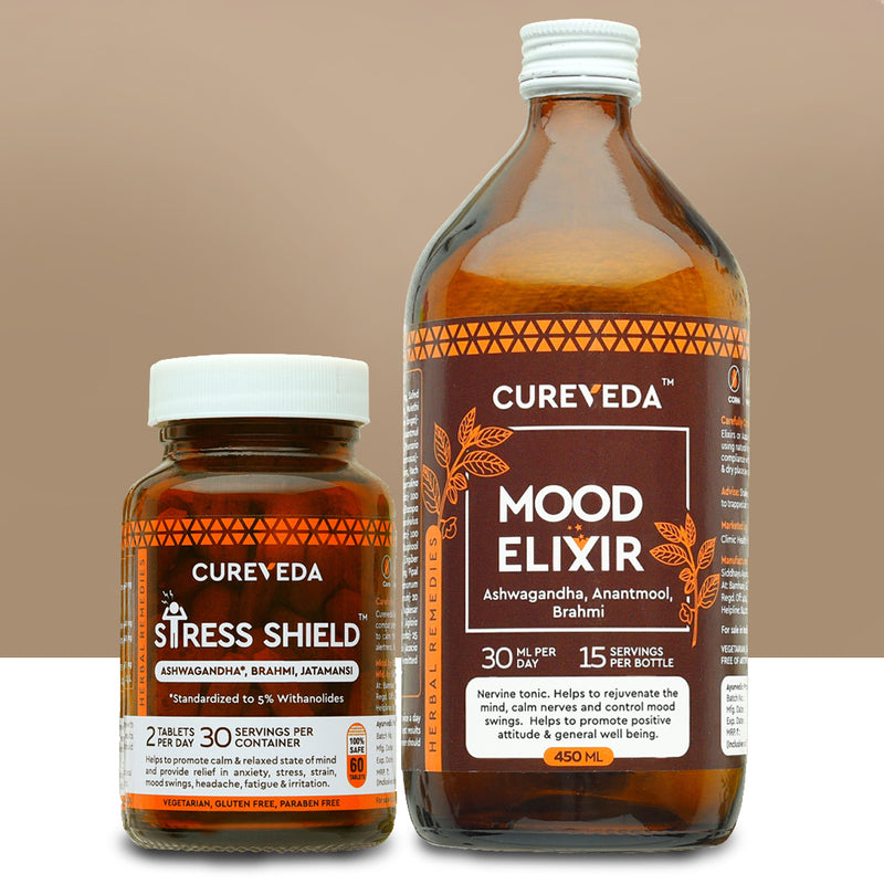 Buy Cureveda Destress Supplements Combo Pack Online | Herbal Stress ...